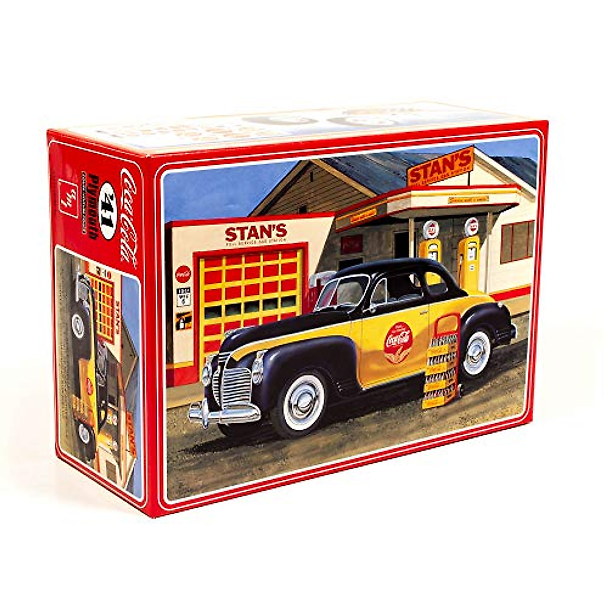 AMT 1941 Plymouth Coupe (Coca-Cola) 2T 1/25 Scale Model Kit (AMT1197M)