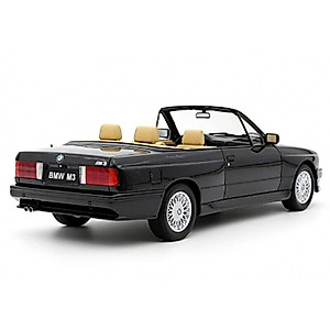 1989 E30 M3 Convertible Diamond Black Metallic Limited Edition to 3000 Pieces Worldwide 1/18 Model Car by Otto Mobile OT1012