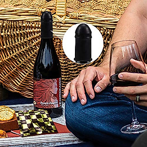 Wine and Beverage Bottle Stoppers, Fun Novelty Gag ideas for Adult Men and Women to the White Elephant Exchange (6 Pack)