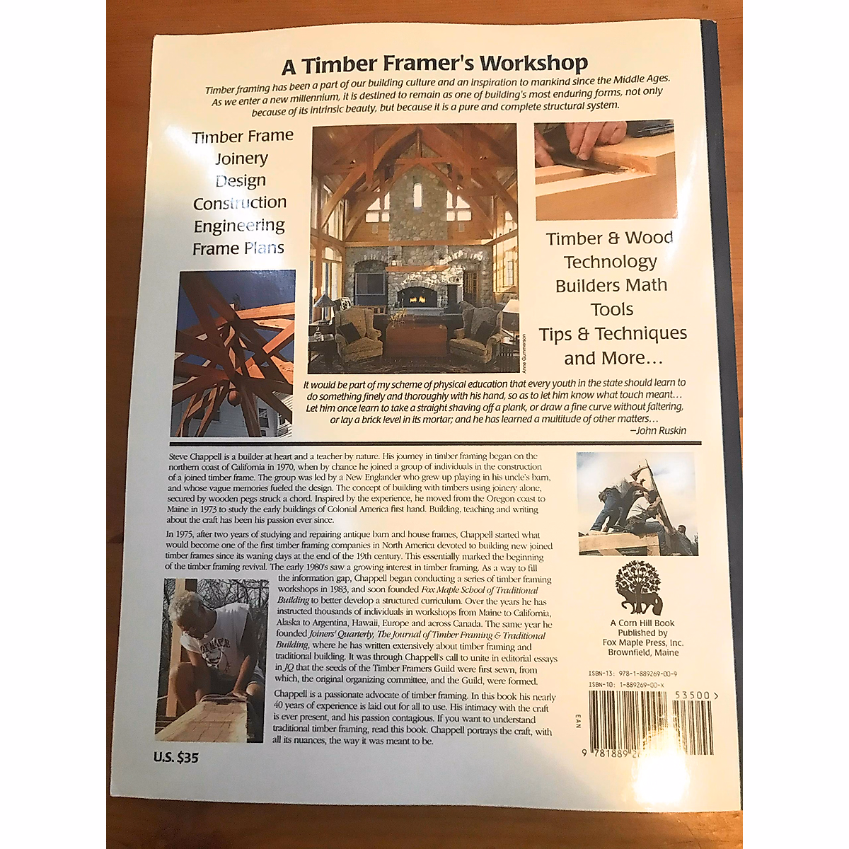 A Timber Framer's Workshop: Joinery & Design Essentials for Building Traditional Timber Frames