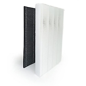 Nispira Premium True HEPA Filter + Activated Carbon Pre FIlter Compatible with Sharp KC-850U Compared to Part FZ-C100HFU FZ-C100DFU, 1 Pack