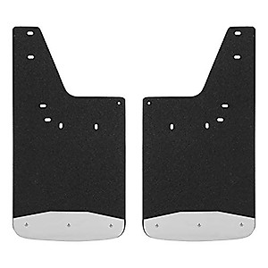 LUVERNE 250932 Front 12-Inch x 23-Inch Textured Rubber Mud Guards, Select Dodge, Ram 1500, 2500, 3500, 4500, 5500 , Black