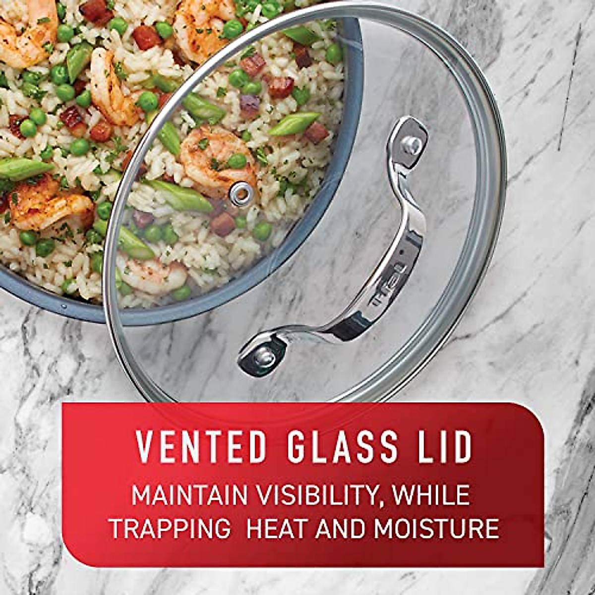 T-fal Platinum Nonstick Cookware Set 12 Piece Induction Pots and Pans, Dishwasher Safe Slate