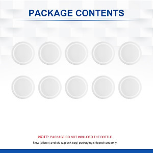 LANMU Bottle Cap Silicone Gasket for Swiffer Wet Jet Power Mop Cleaning Solution, DIY Reusable Bottle Refill Container (10 Pack)