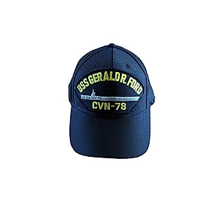 USS GERALD R FORD CVN-78 NAVY SHIP HAT U.S MILITARY OFFICIAL BALL CAP U.S MADE