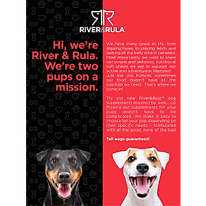 Horbäach Glucosamine for Dogs | 150 Chews | Hip and Joint Supplement for Dogs | Glucosamine, Chondroitin, MSM, Turmeric and More | Non-GMO & Gluten Free | by River & RULA