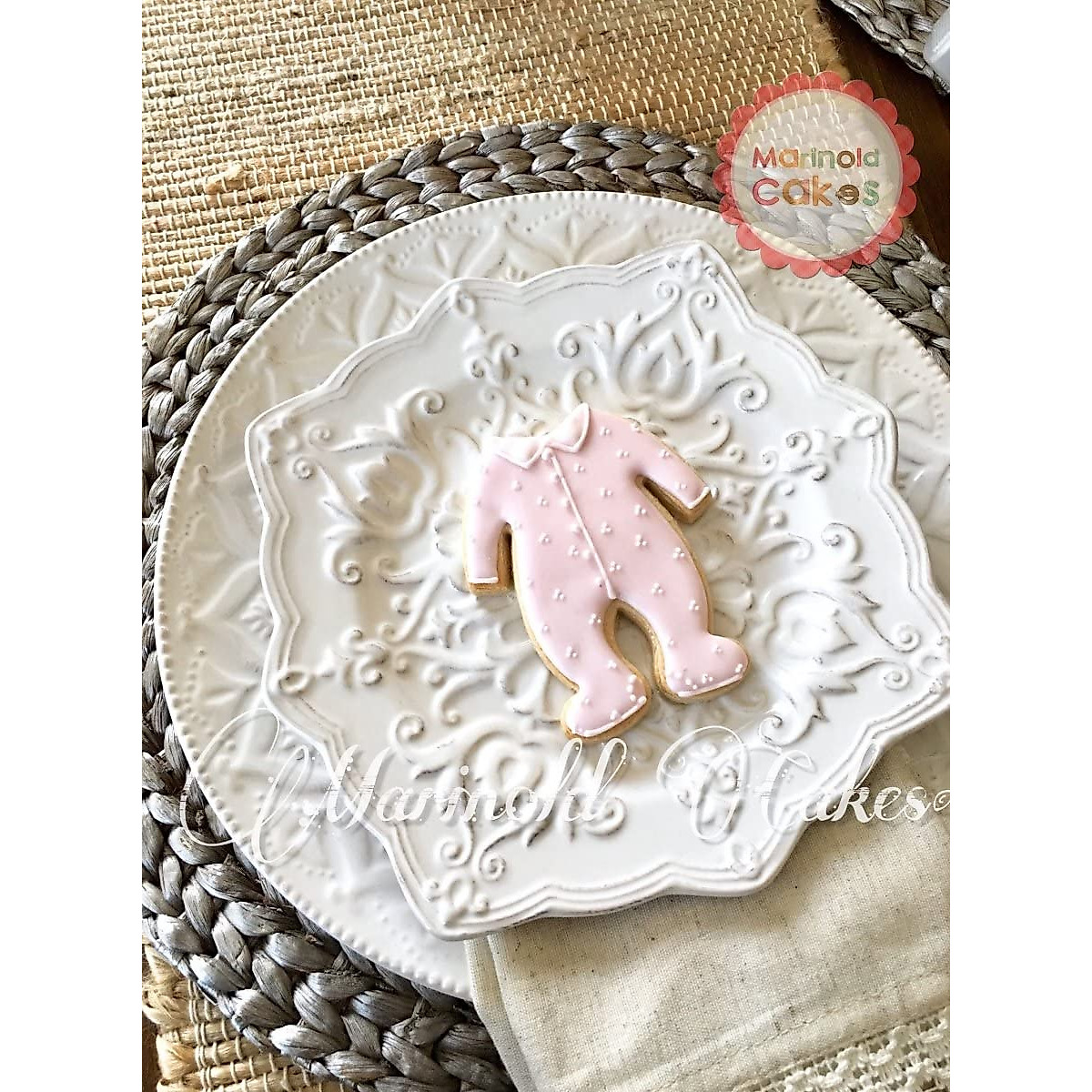 Mini Pajamas Footie Baby One Piece 2 Inch Cookie Cutter from The Cookie Cutter Shop – Tin Plated Steel Cookie Cutter