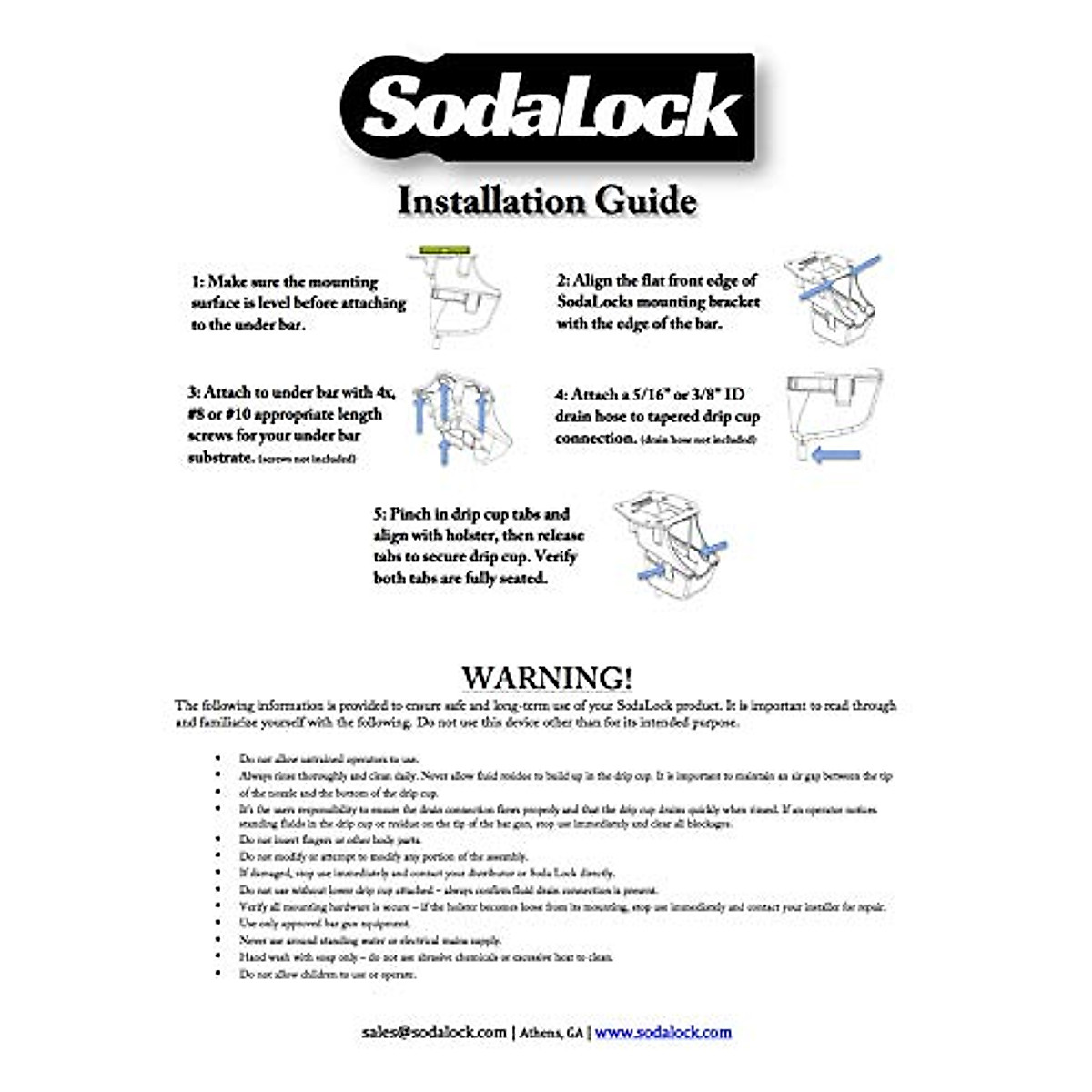 Soda gun holder - SodaLock
