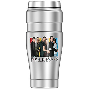 THERMOS Friends It's All About Friends STAINLESS KING Stainless Steel Travel Tumbler, Vacuum insulated & Double Wall, 16oz
