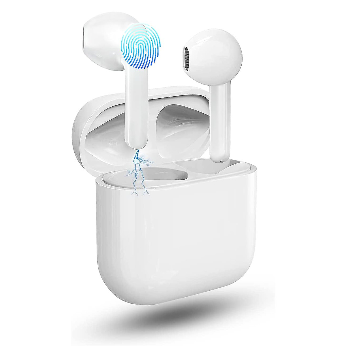 Wireless Earbuds, Bluetooth Earbuds Touch Control Stereo Sound Bluetooth Headphones with Mic, 35H Playtime IPX7 Waterproof Wireless Ear Buds with Type C Charging Case for airpod iPhone Android iOS