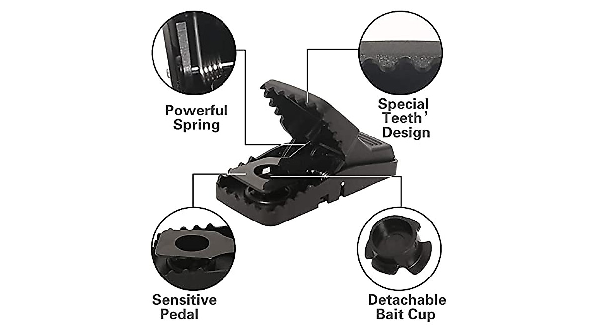 Feeke Safe Mouse Traps for Home | Effective & Easy 6-Pack