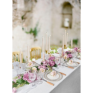 Artiflr 2 Pack Artificial Peony Garland Flowers, 12ft Floral Greenery Garland Rose Flower Vine with Peony Flowers and Green Leaves for Wedding Dining Table Home Party Deco (2, Champagne&Deep Ruby)