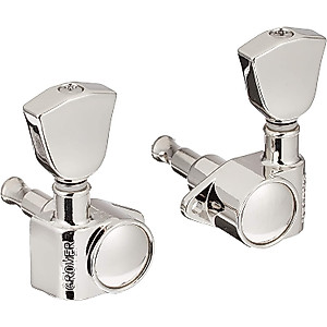 Tuner/Machine Head - Grover, Rotomatic, 3/Side, 14:1, Nickel, Keystone