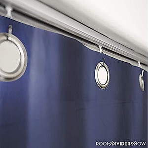 Room/Dividers/Now Curtain Track Roller Hooks - Curtain Rail Ceiling Gliders Set - Plastic Body and Wheels with Steel Hook - Glider Hooks for Curtains by Room Dividers Now (Pack of 20)