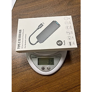 MatureGirl 5-Port USB Hub Splitter, USB C Hub Adapter, 5 in 1 USB C Adapter with USB 3.0, TF and SD Card Reader, 2 USB 2.0 Ports for MacBook Pro, Pixelbook, XPS (Black)