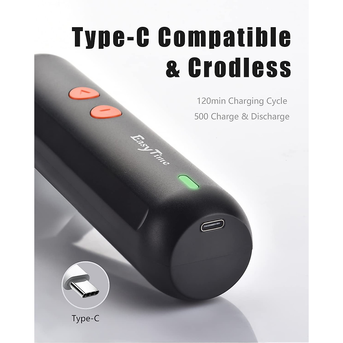 Electric Screwdriver, Cordless Power Screwdriver Set with 2000mAh Rechargeable Battery, 3.7V, 4 LEDs, USB-C Cable, 20pcs Bits, Automatic & Manual, High Torque 2.5Nm