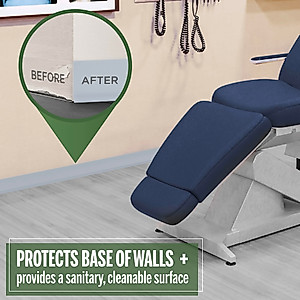 M-D Building Products 4-Inch x 60-Feet Dry Back Vinyl Wall Base, Flexible Dry Back Vinyl Trim with Toe - Easy Install Molding Trim for Floors and Baseboards, Black (73896)