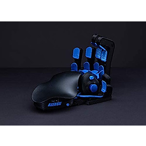 AZERON Classic Gaming keypad - Programmable Gaming Keyboard for PC & Console Gaming - Customized, 3D Printed Analog Thumbstick keypad with 26 Buttons - for Righties (Blue)