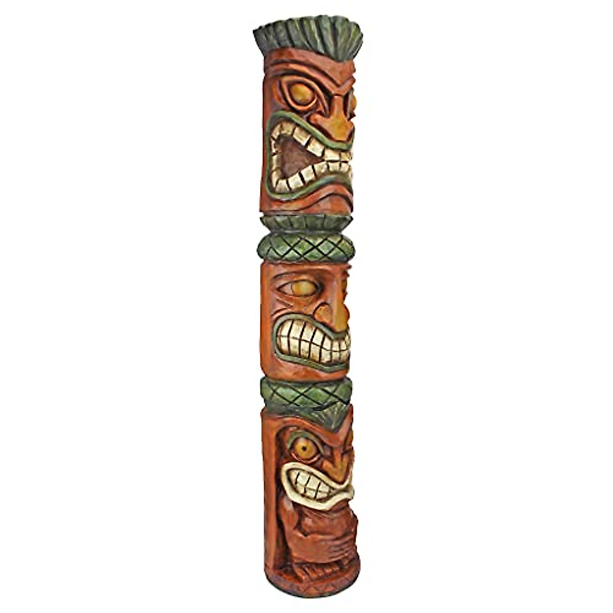 Design Toscano CS22670 Aloha Hawaii Tiki: Moai Haku Pani Sculpture, 5.5"D x 5.5"W x 31"H, woodtone