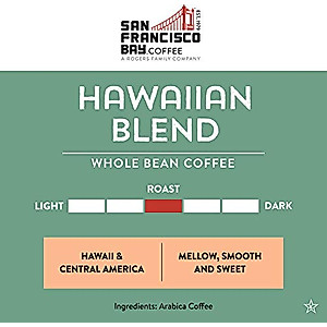 San Francisco Bay Whole Bean Coffee - Hawaiian Blend (2lb Bag), Medium Roast