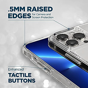 Case-Mate iPhone 13 Pro Case - Twinkle Ombre Stardust with 10ft Drop Protection & Wireless Charging - Luxury Bling Glitter Case for iPhone 13 Pro, Anti Scratch, Shock Absorbing Materials