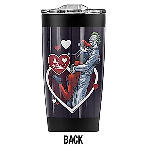 Logovision Harley Quinn My Puddin' Stainless Steel Tumbler 20 oz Coffee Travel Mug/Cup, Vacuum Insulated & Double Wall with Leakproof Sliding Lid | Great for Hot Drinks and Cold Beverages
