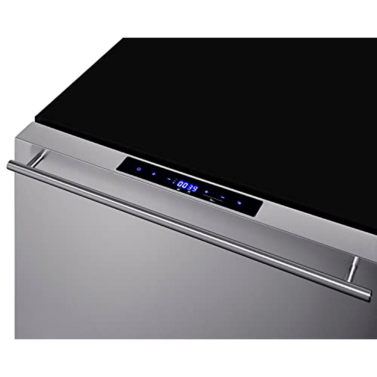 Summit Appliance ADRF244PNR 24" Wide 2-Drawer Refrigerator-Freezer (Panels Not Included); 3.32 cu.ft Capacity; Frost-Free; Temperature and Open Drawer Alarms