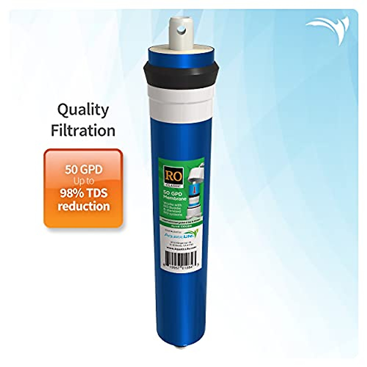 Aquatic Life 50 GPD Reverse Osmosis Membrane Filter