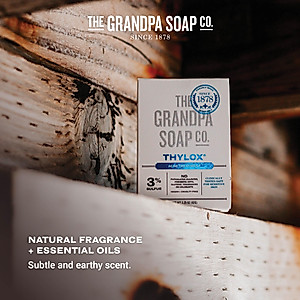 The Grandpa Soap Co. Thylox Acne Treatment Bar Soap - With 3% Natural Sulfur - Prevents and Eliminates breakouts - For Acne Prone Skin - Safe for Sensitive Skin - 3.25 Ounces (Pack of 2)
