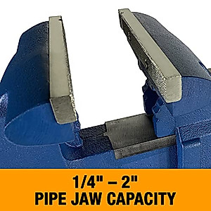 Baileigh Industrial Bench Vise, 5-1/2" Jaw Width, 6" Max Jaw Opening (BV-5I)