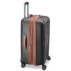 DELSEY PARIS St. Tropez Hardside Expandable Luggage with Spinner Wheels, Black, Carry-on 21 Inch