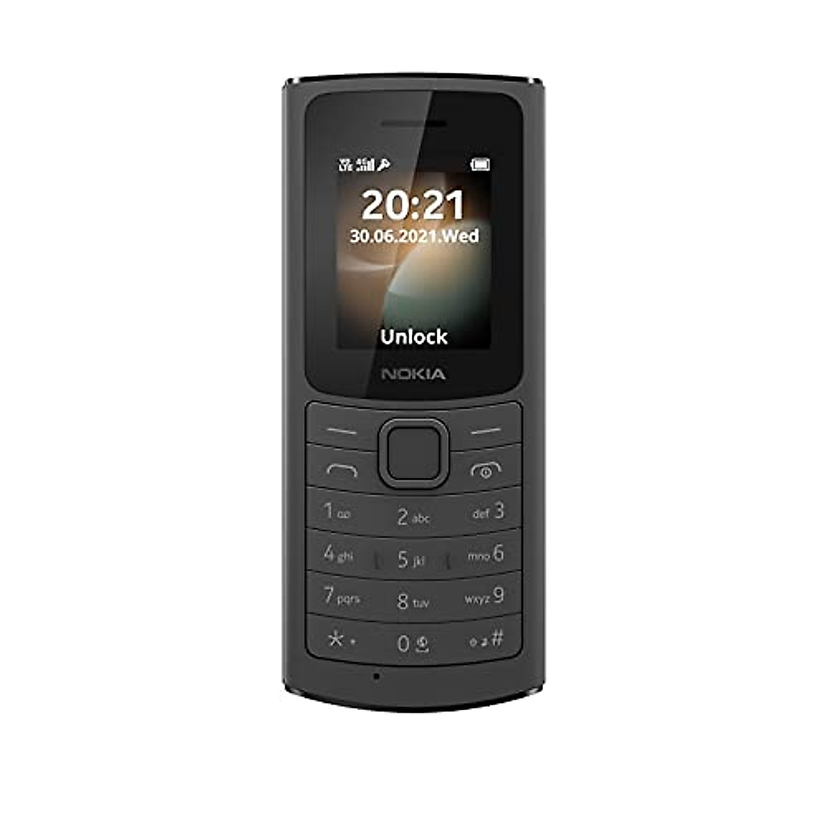 Nokia 110 4G Dual-SIM 48MB ROM + 128MB RAM (GSM Only | No CDMA) Factory Unlocked 4G/LTE Cell-Phone (Charcoal) - International Version