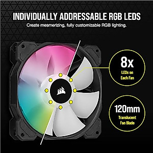 CORSAIR iCUE SP120 RGB Elite Performance 120mm PWM Single Fan