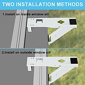 Air Conditioner Support Bracket, Premium AC Window Bracket, Up to 85 lbs. (White)