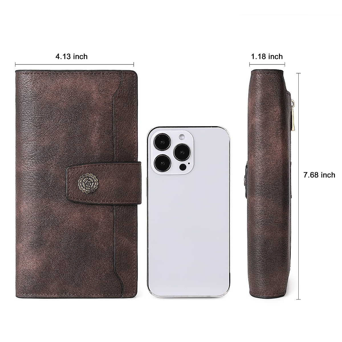 CLUCI Women Backpack Bundle with Women Wallet