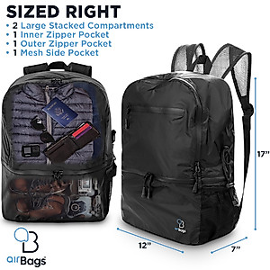 AirBags 25L Packable Back-pack, Ultra Lightweight-Day-pack for the Gym, Carry On Back-pack, Water Resistant Foldable-Bag, Traveler Hiking-Gift, Back-pack for Traveling, Outdoor Collapsible Back-pack