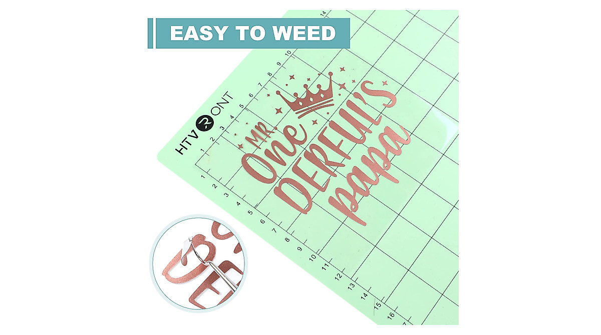 HTVRONT Rose Gold Metallic Vinyl - Easy Crafting