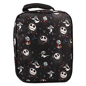 Nightmare Before Christmas Lunch Bag Set - Bundle with Jack Skellington Lunch Box, Stickers, More | Nightmare Before Christmas Lunch Box