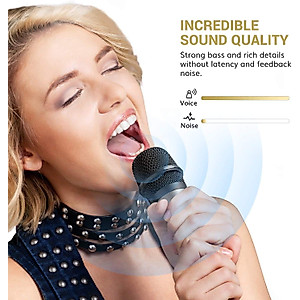 TONOR Wireless Microphone, UHF Dual Cordless Metal Dynamic Mic System with Rechargeable Receiver, for Karaoke Singing, Wedding, DJ, Party, Speech, Church, Class Use, 200ft (TW630), Gray