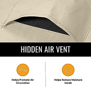 KHOMO GEAR - Heavy Duty Log Rack Cover - 4 Feet - Sahara Series - Beige