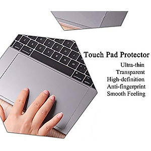 Se7enline Compatible with MacBook Pro Touch Pad Protector Track Pad Cover Unti-Scratch Unti-Water for Mac Pro 13" with/Without Touch bar 2016-2023 A1706/A1708/A1989/A2159 (2 Pack), Clear