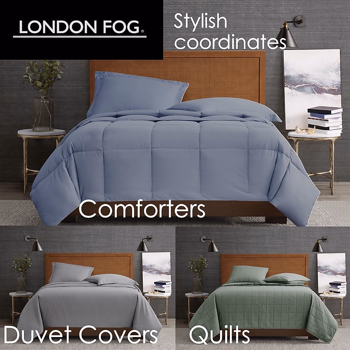 London Fog Garment Washed Solid Sheet Set White Microfiber 4-Piece Full Sheet Set, Solid Themed, Deep Pocket, Adult and Teen, Oeko-TEX Certified