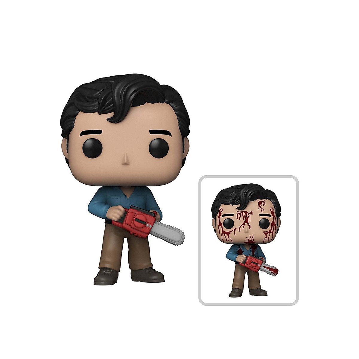 Funko POP Pop! Movies: Evil Dead Anniversary - Ash (Styles May Vary) 3.75 inches Ash w/(BD) Chase Multicolor