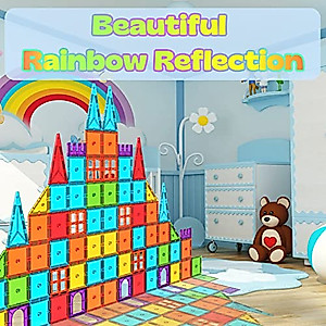 Magnetic Tiles Kids Toys Gifts for for 3 4 5 6 7 8+ Year Old Boys and Girls, STEM Educational Toys for Toddlers 3-4, Magnetic Blocks for Kids Age 3-5 4-8, Preschool Learning Montessori Toys for Kids