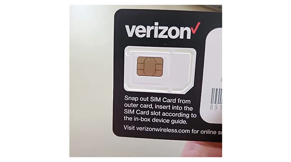 Verizon Wireless 5G & 4G LTE SIM Card Triple Cut All 3 Sizes (3-in-1 ...
