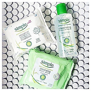 Simple Kind to Skin Facial Wipes, Cleansing 25 ct, Twin Pack