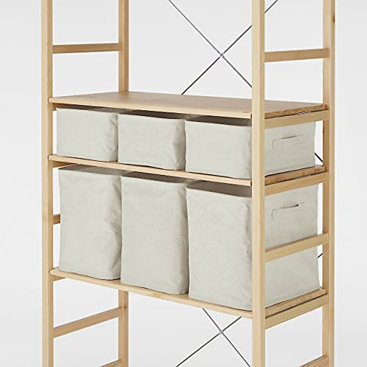 MUJI B6A7018 Linen Storage Bag, Youth Large / 11-13, Beige