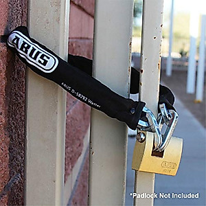 ABUS Hardened Steel 10KS 10 Foot x 3/8" Thick Square Security Chain for Bikes, Containers, Trailers, ATV's, Motorcycles and Personal/Industrial Property