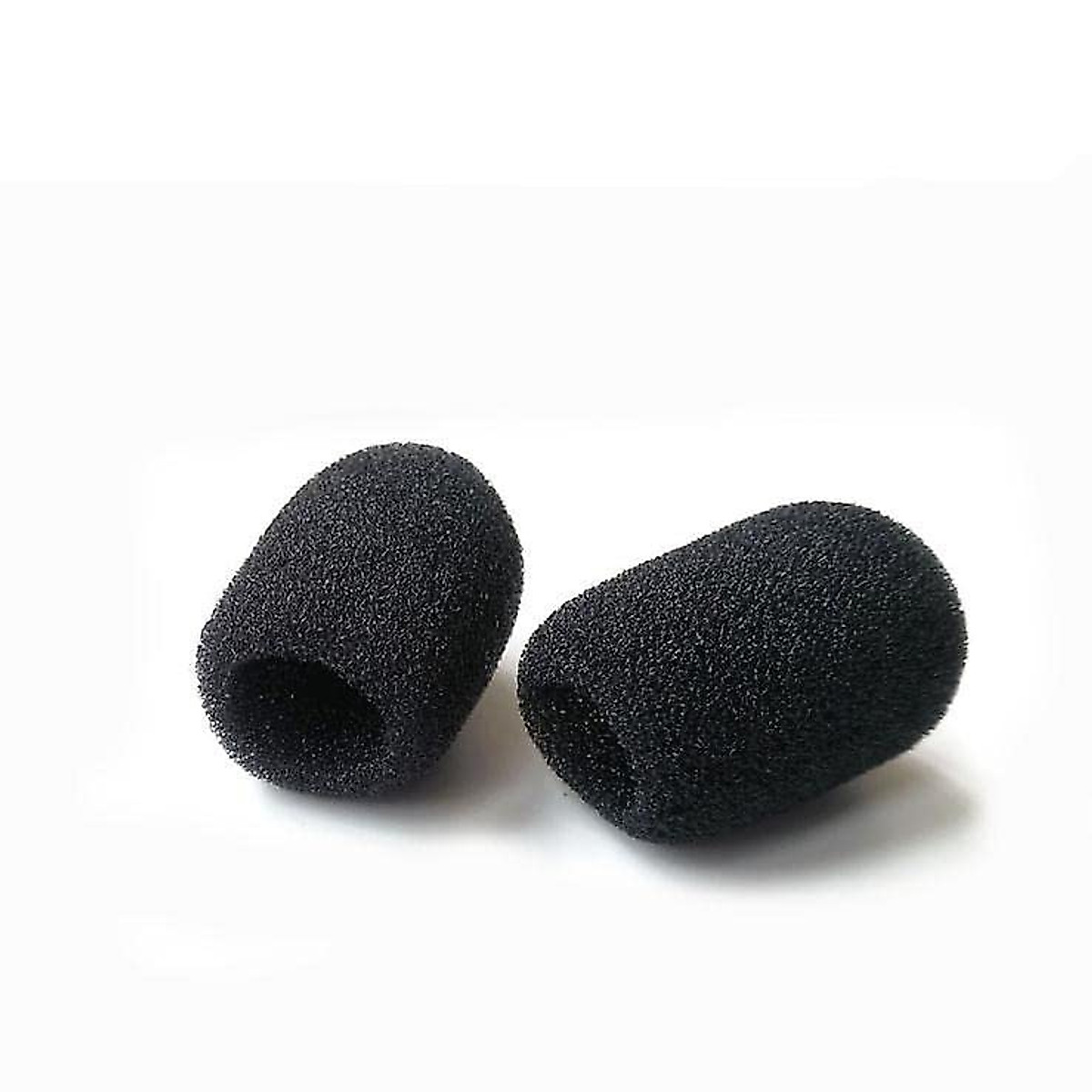 BLUPLE 3 Pieces Lavalier Microphone Metal Tie Clips, 3 Pieces Lapel Mic Windscreen Foam Covers (Clip-6mm, 3pcs,Black)