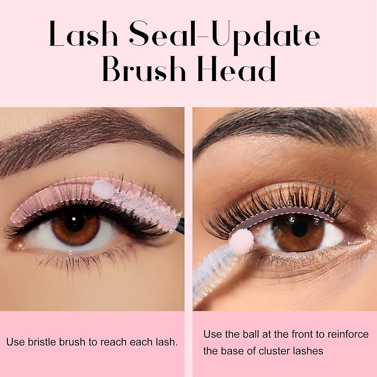 ALLOVE Lash Bond and Seal for Eyelash Extensions Cluster Lash Glue and Sealant for DIY Lash Extensions Strong Hold for 48-72 Hours Waterproof Lash Adhesive for Individual Lashes